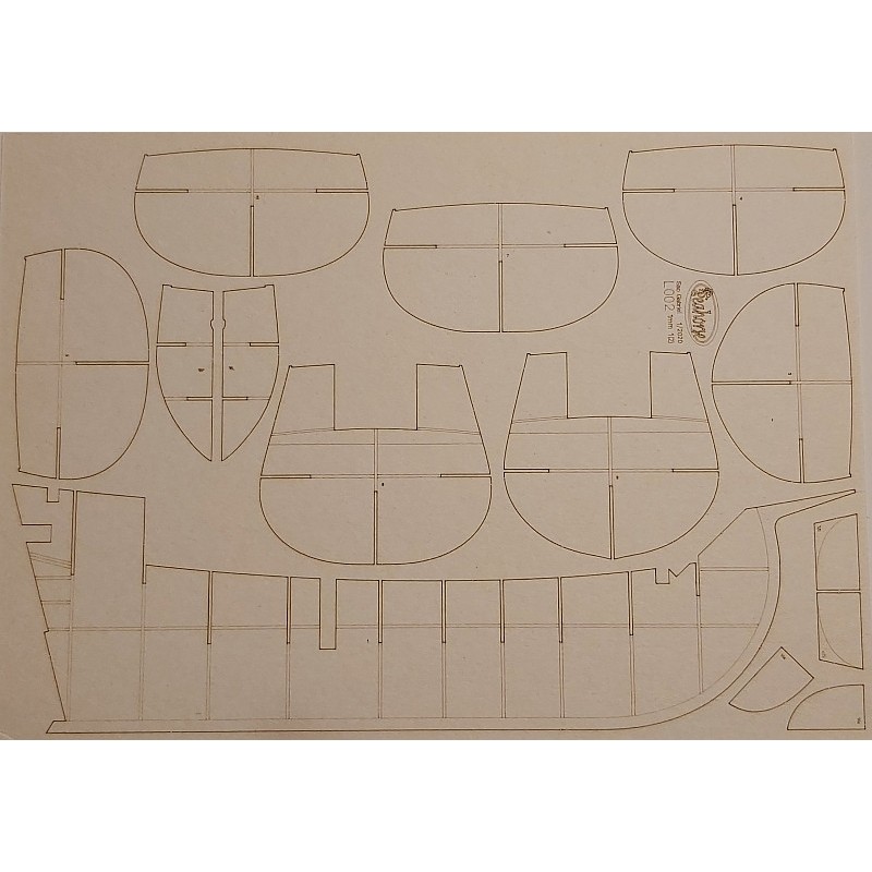 "Sao Gabriel" - hull frames (laser-cut)